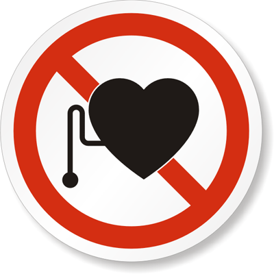 Verboden voor personen met pacemaker verbodsbord | Arbeidsveiligheid.net