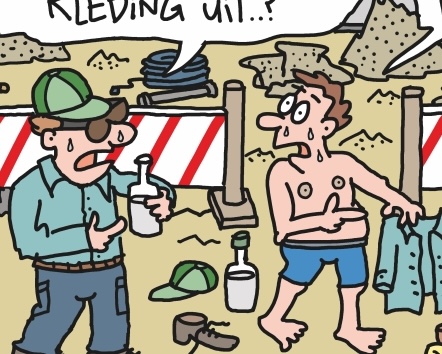 Cartoon: de juiste maatregelen in de hitte | Arbeidsveiligheid.net